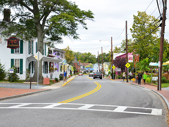 Talbot Street welcomes you with a rainbow of historic buildings, each one practically whispering maritime tales from centuries past.