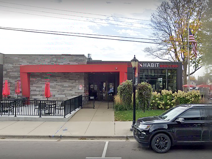 The bold red facade of Bad Habit Brewing stands out like a beacon for thirsty travelers. Minnesota's craft beer scene just got more interesting.