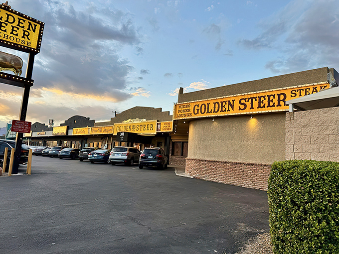 Vegas locals know this unassuming exterior hides culinary treasures that outshine any neon-lit Strip spectacle.