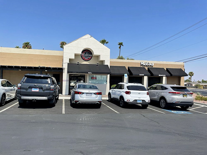 Makino's unassuming strip mall exterior might not scream "culinary destination," but like Vegas itself, the real magic happens once you step inside.