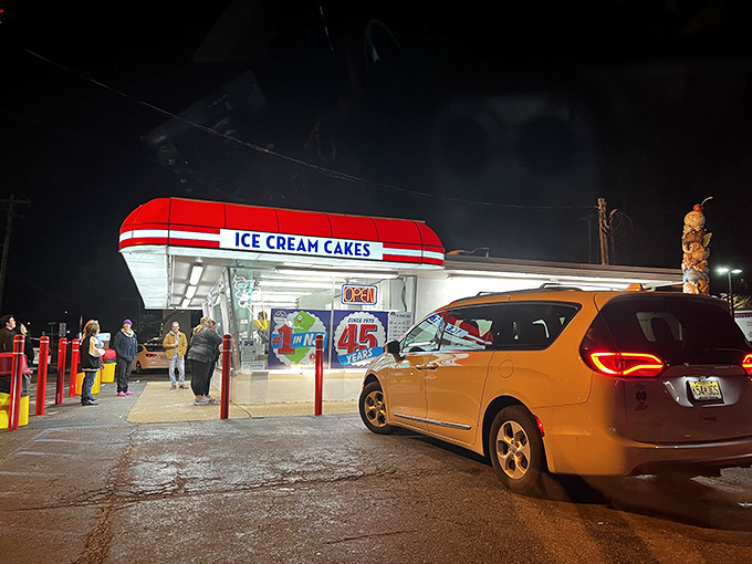 The iconic red awning of Cliff's beckons like a desert mirage, except instead of water, it promises something far better&mdash;homemade ice cream that'll change your life.