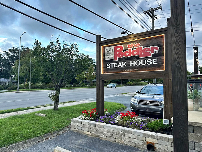 The unassuming exterior of The Peddler hides culinary greatness like Clark Kent's glasses hide Superman &ndash; rustic charm that whispers "mountain magic inside."