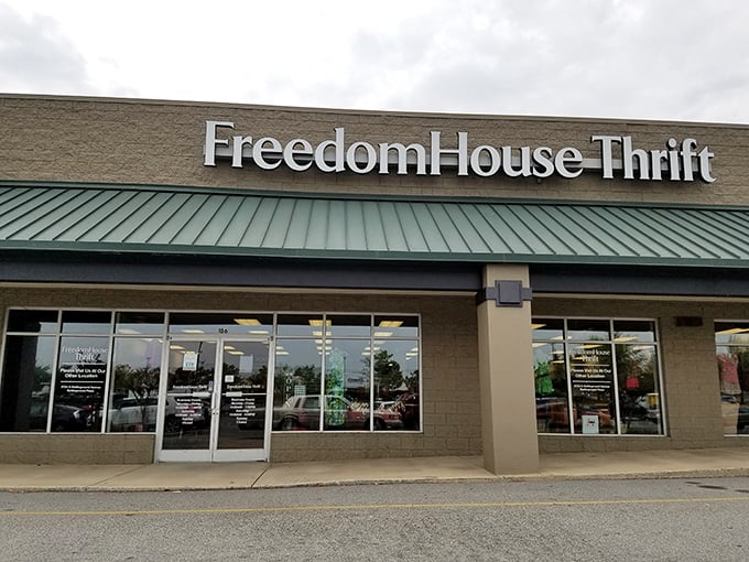 The unassuming exterior of Freedom House Thrift belies the treasure trove within&mdash;like finding a five-star restaurant in a strip mall, the real magic happens once you step inside.