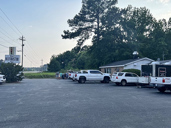 The unassuming brick exterior hides culinary greatness like Clark Kent's glasses hide Superman. This modest building houses steak nirvana. 
