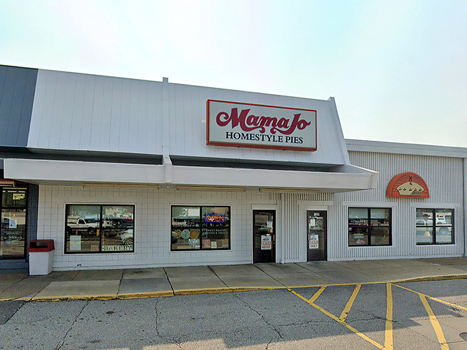 The unassuming exterior of Mama Jo's proves once again that culinary treasures often hide in plain sight. This modest building houses pie perfection.