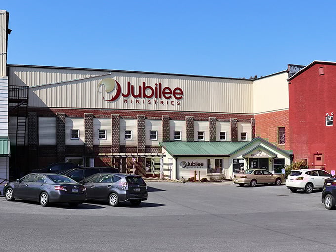 The unassuming exterior of Jubilee Ministries belies the wonderland of treasures waiting inside. Pennsylvania's best-kept thrifting secret stands ready for exploration.