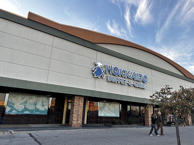 The unassuming exterior of Hokkaido Buffet & Grill hides a wonderland of culinary excess within. Like finding Narnia in a strip mall.