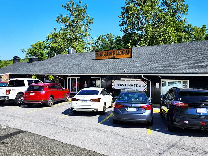 The unassuming black exterior of The Apple House hides culinary treasures like a poker player with four aces &ndash; you'd never guess what's inside until you experience it.