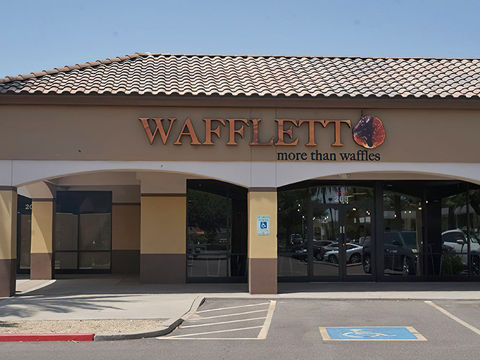 The unassuming exterior of Waffletto hides culinary treasures within&mdash;proof that in the waffle world, you should never judge a book by its cover.