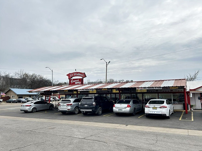 The classic red and white Buick parked outside isn't a prop&mdash;it's just another day at Ed Walker's, where time stands deliciously still.