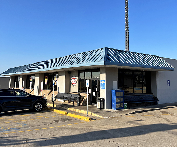 Welcome to Calico County! This unassuming exterior hides a treasure trove of comfort food delights.
