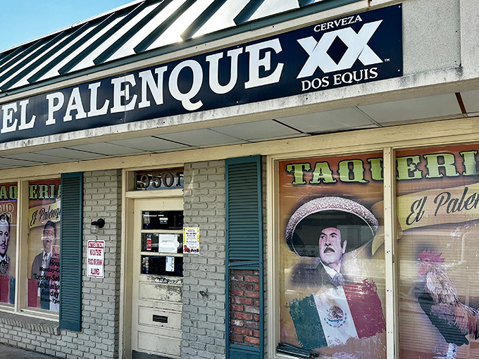 The unassuming storefront of El Palenque might not stop traffic, but the aroma wafting from inside certainly will. Mexican food paradise awaits!