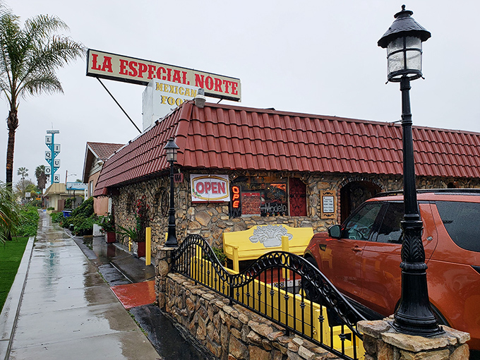 The unassuming exterior of La Especial Norte hides culinary treasures like a pirate's chest disguised as a mailbox. Authenticity begins at the stone facade.