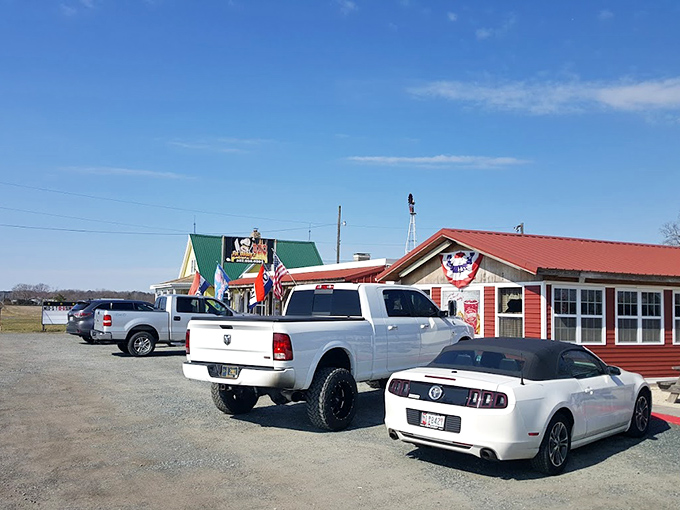 The unassuming roadside charm of Fat Daddy's BBQ proves once again that the best culinary treasures often hide in plain sight.
