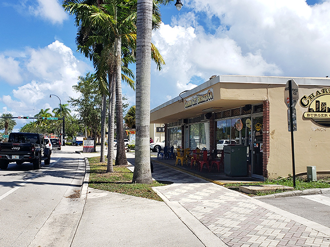 Palm trees and Florida sunshine welcome you to this unassuming burger haven. Sometimes the best treasures hide in plain sight.