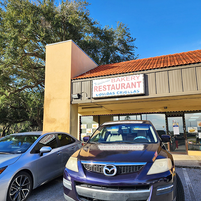 The unassuming strip mall exterior that houses culinary magic. Like finding a bestseller in the bargain bin&mdash;don't judge this place by its cover.