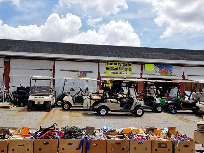 The iconic red exterior isn't just for show&mdash;it's a beacon for bargain hunters across Florida, promising treasures waiting to be discovered inside.