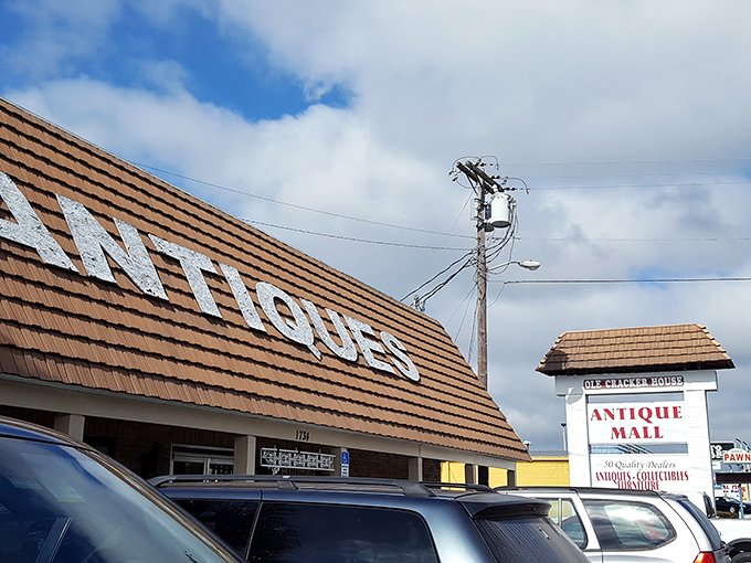 The unassuming exterior belies what's inside &ndash; like finding a treasure chest disguised as a shoebox. Florida's antique hunters know better than to judge this book by its cover.