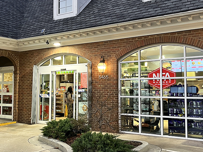 The unassuming exterior of NFA Burger proves once again that culinary treasures often hide in plain sight. Like finding Shakespeare at a garage sale.