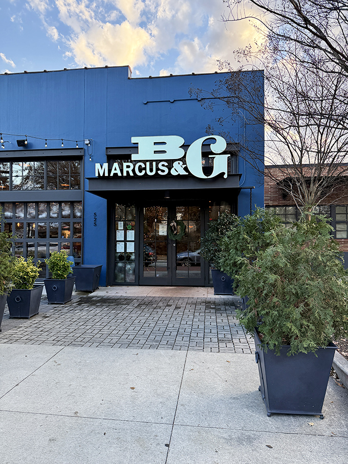 That electric blue exterior isn't just a building&mdash;it's a declaration that something special awaits inside. Like finding a sapphire in Atlanta's culinary landscape.