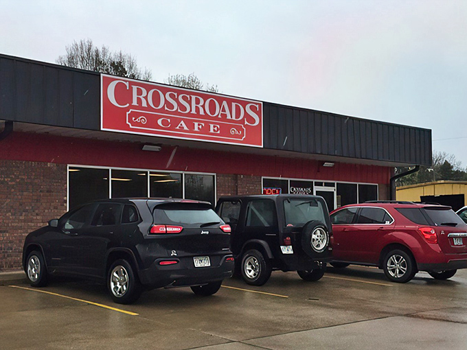 The unassuming red brick exterior of Crossroads Cafe might not scream "culinary destination," but locals know better&mdash;it's what's inside that counts.