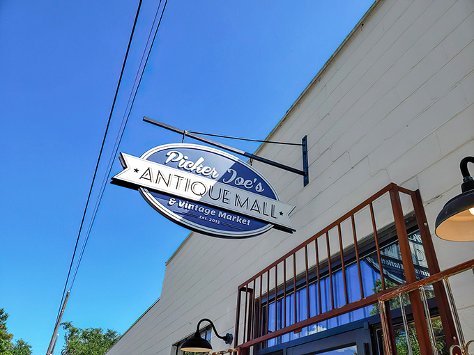 The unassuming white facade of Picker Joe's belies the wonderland of vintage treasures waiting inside. Savannah's best-kept secret stands ready for discovery.