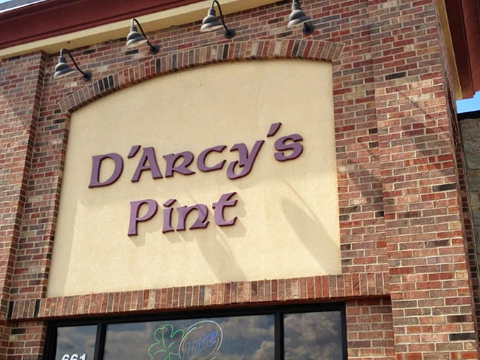 The stone facade of D'Arcy's Pint stands proudly among a lineup of Corvettes, proving good food attracts all types&mdash;from regular folks to midlife crisis enthusiasts.