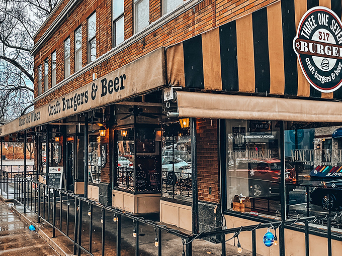 The unassuming storefront of 317 Burger might not stop traffic, but the aroma wafting from inside should require a special permit.