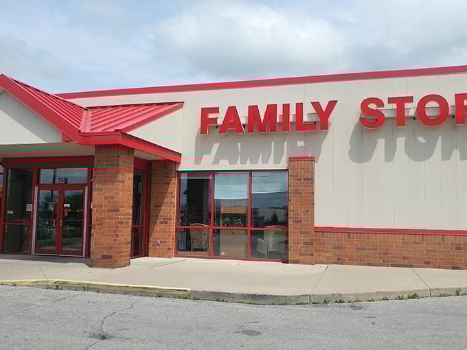 Not just a store, but a community lifeline. Those red letters have been rescuing budgets and rehoming treasures for generations.