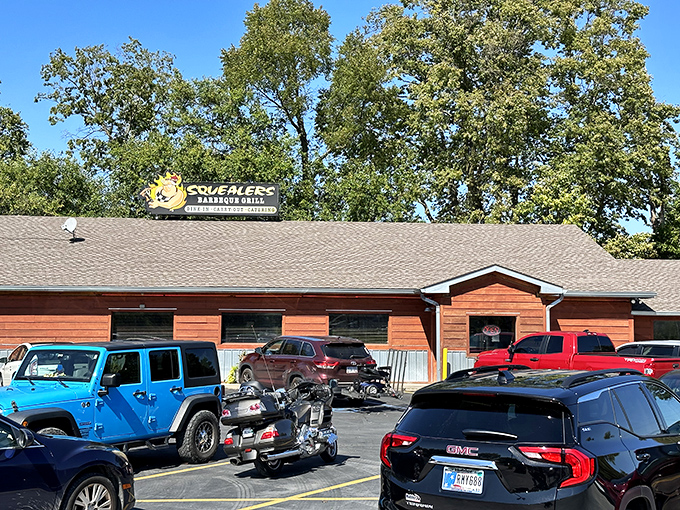 The unassuming exterior of Squealer's is like finding a treasure map in your attic &ndash; modest on the outside, but promising delicious adventures within.