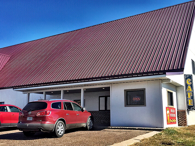 The unassuming exterior of Welcome Home Cafe in Colby might not scream "culinary destination," but that metal roof shelters some serious home cooking magic.
