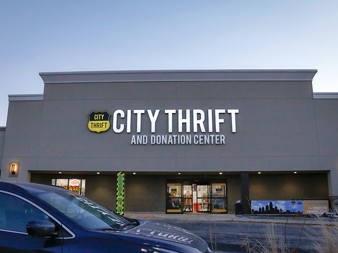 The unassuming exterior of City Thrift belies the wonderland within&mdash;like finding a portal to bargain heaven disguised as a strip mall storefront.