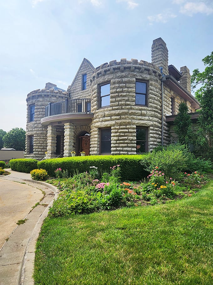 Straight out of a European fairytale, Caenen Castle's limestone turrets and grand entrance make suburban Shawnee feel like a medieval countryside escape.