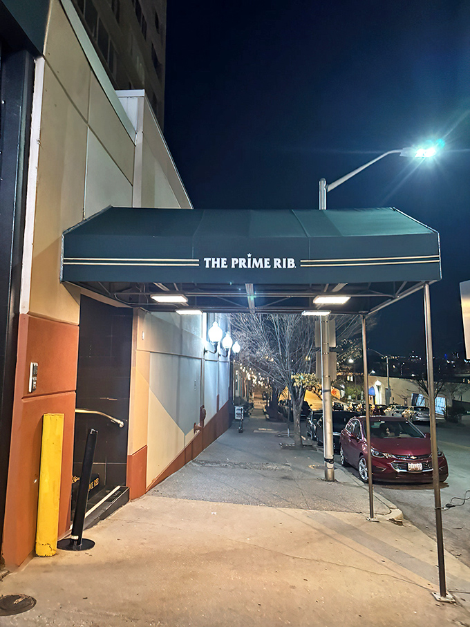 The understated elegance of The Prime Rib's entrance promises what lies beyond&mdash;a Baltimore dining institution where time stands deliciously still.