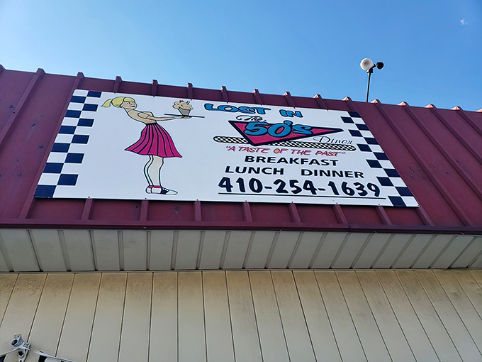 The iconic sign says it all – you're not just getting breakfast, you're getting a time machine with your toast.