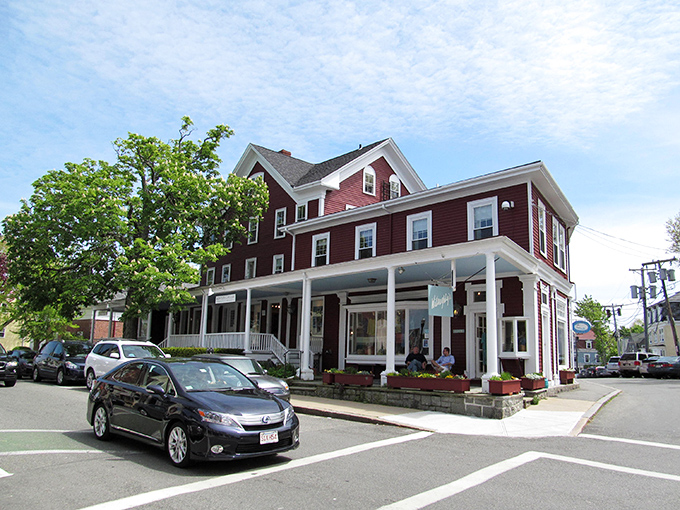 Quintessential coastal charm lines Rockport's main street, where every weathered shingle tells a story and lobster awaits around each corner.