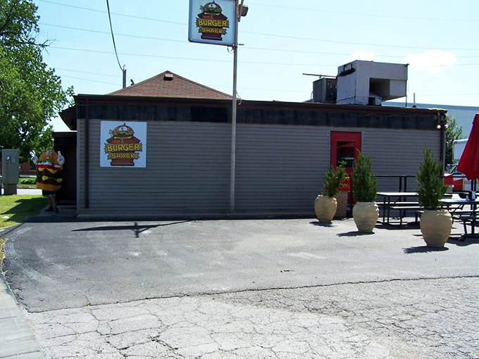 Simplicity at its finest! Tay's unassuming exterior might be easy to miss, but the red door beckons like a culinary lighthouse to burger pilgrims.