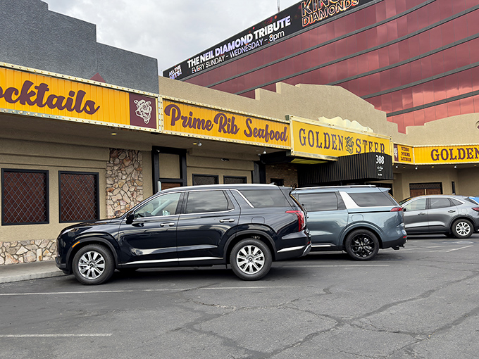 Vegas locals know this unassuming exterior hides culinary treasures that outshine any neon-lit Strip spectacle.