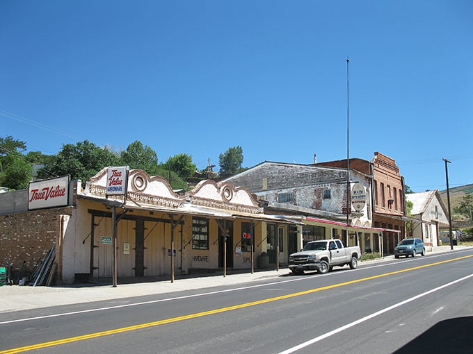 Main Street tells Austin's story at a glance—historic buildings, mountain backdrop, and that signature small-town rhythm where nobody's in a hurry.