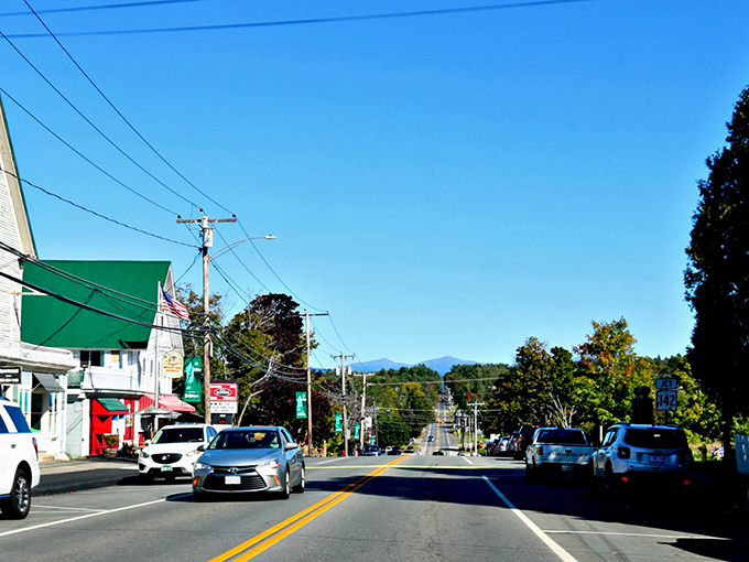 Main Street Bethlehem stretches toward mountain vistas like a postcard come to life. Small-town charm with big-time views.