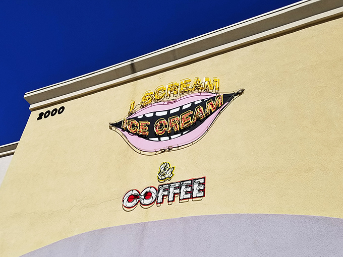 The unassuming storefront belies the wonderland within. I Scream Ice Cream's exterior is like a secret handshake&mdash;those who know, know.