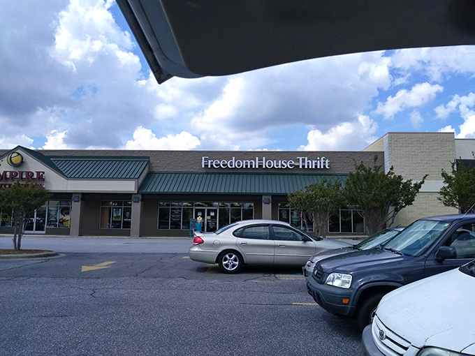 The unassuming exterior of Freedom House Thrift belies the treasure trove within&mdash;like finding a five-star restaurant in a strip mall, the real magic happens once you step inside.