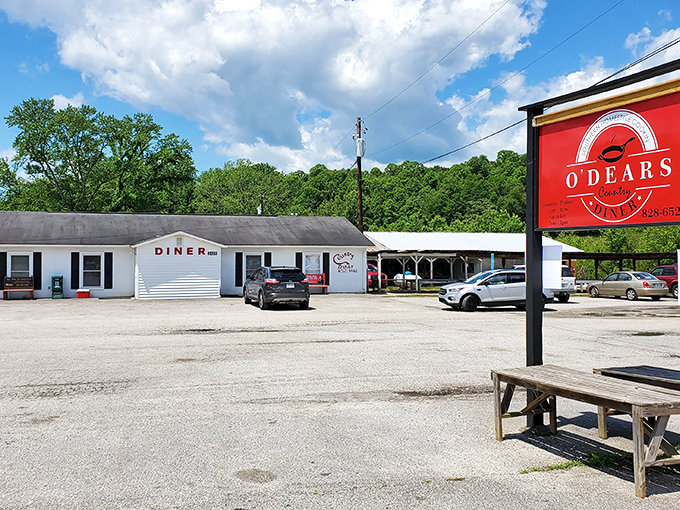 The unassuming exterior of The Country Diner in Marion might not stop traffic, but the full parking lot tells the real story.