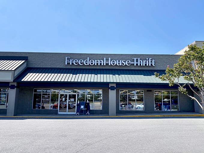 The unassuming exterior of Freedom House Thrift belies the treasure trove within&mdash;like finding a five-star restaurant in a strip mall, the real magic happens once you step inside.