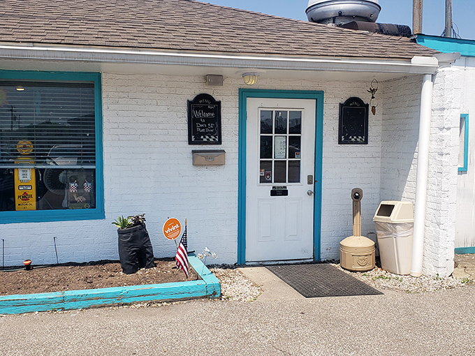 The turquoise trim on Dee's 50's Place Diner isn't just a design choice&mdash;it's a beacon calling hungry travelers home to Barberton's time capsule of comfort food. 