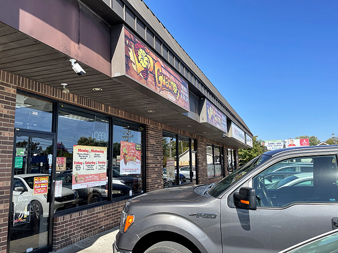 The wooden sign proudly declares "THE BEST TACO AL PASTOR IN THE CITY!" &ndash; a bold claim that locals insist might actually be an understatement.