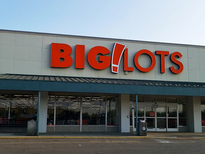 The iconic orange exclamation point beckons like a retail lighthouse, promising treasures within that won't break your bank account or your spirit.