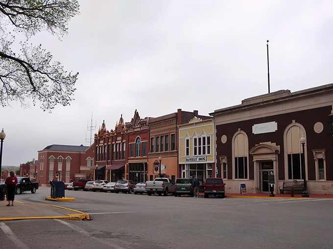 Downtown Guthrie's brick beauties stand like Victorian sentinels, guarding a century of Oklahoma stories while inviting you to create your own.
