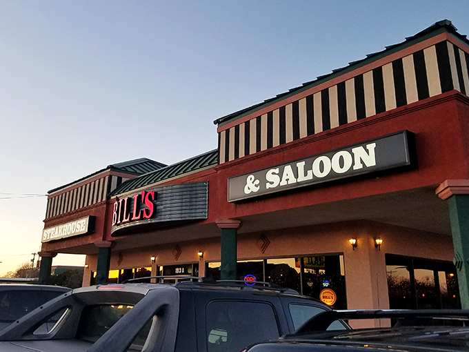 As dusk settles over Oklahoma City, Bill's Steakhouse & Saloon South glows with promise – a beacon of comfort food that whispers, "Come on in, you're about to get happy."