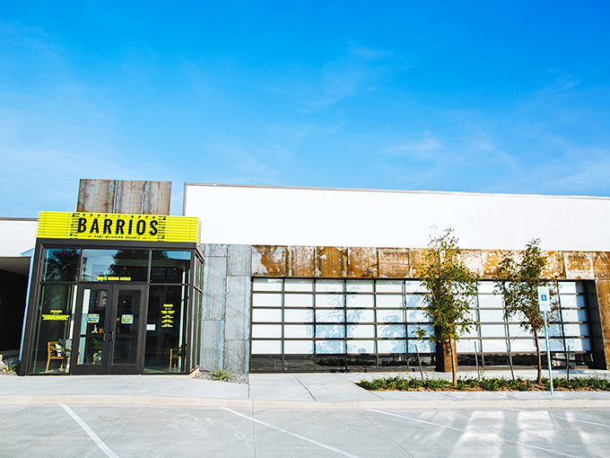 The eye-catching yellow facade of Barrios isn't just a sign&mdash;it's a beacon of hope for your taste buds in Oklahoma City's Midtown district.